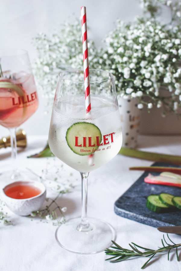 Cocktail Lillet Tonic Rosé à la rhubarbe | Royal Chill - blog cuisine ...