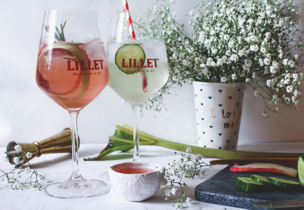 Cocktail Lillet Tonic Rosé à la rhubarbe | Royal Chill - blog cuisine ...