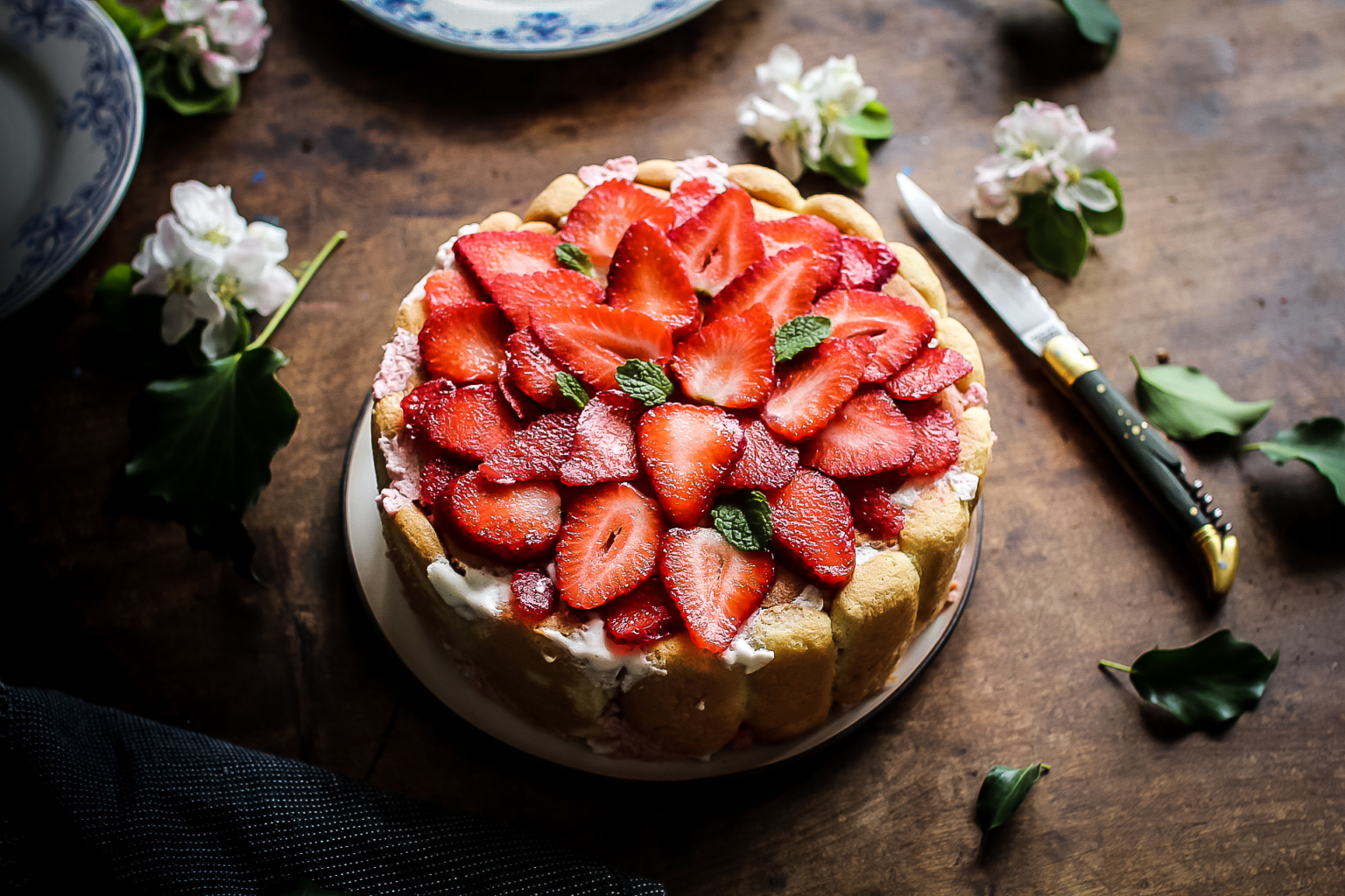 Charlotte aux fraises